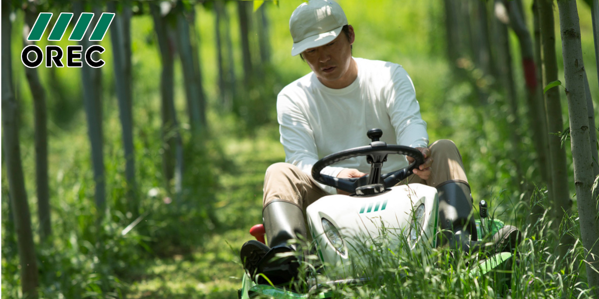 OREC MADE IN JAPAN รถตัดหญ้านั่งขับและงานสวน